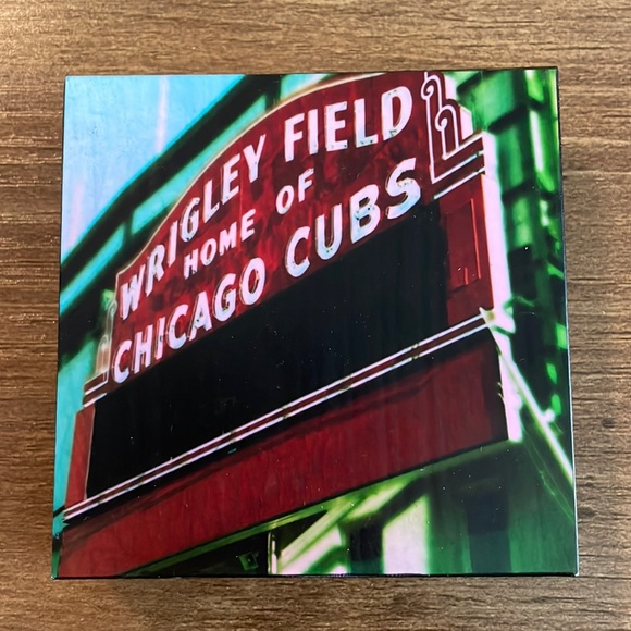 Hand Crafted | Accents | Small Chicago Wrigley Field Wooden Tile | Poshmark